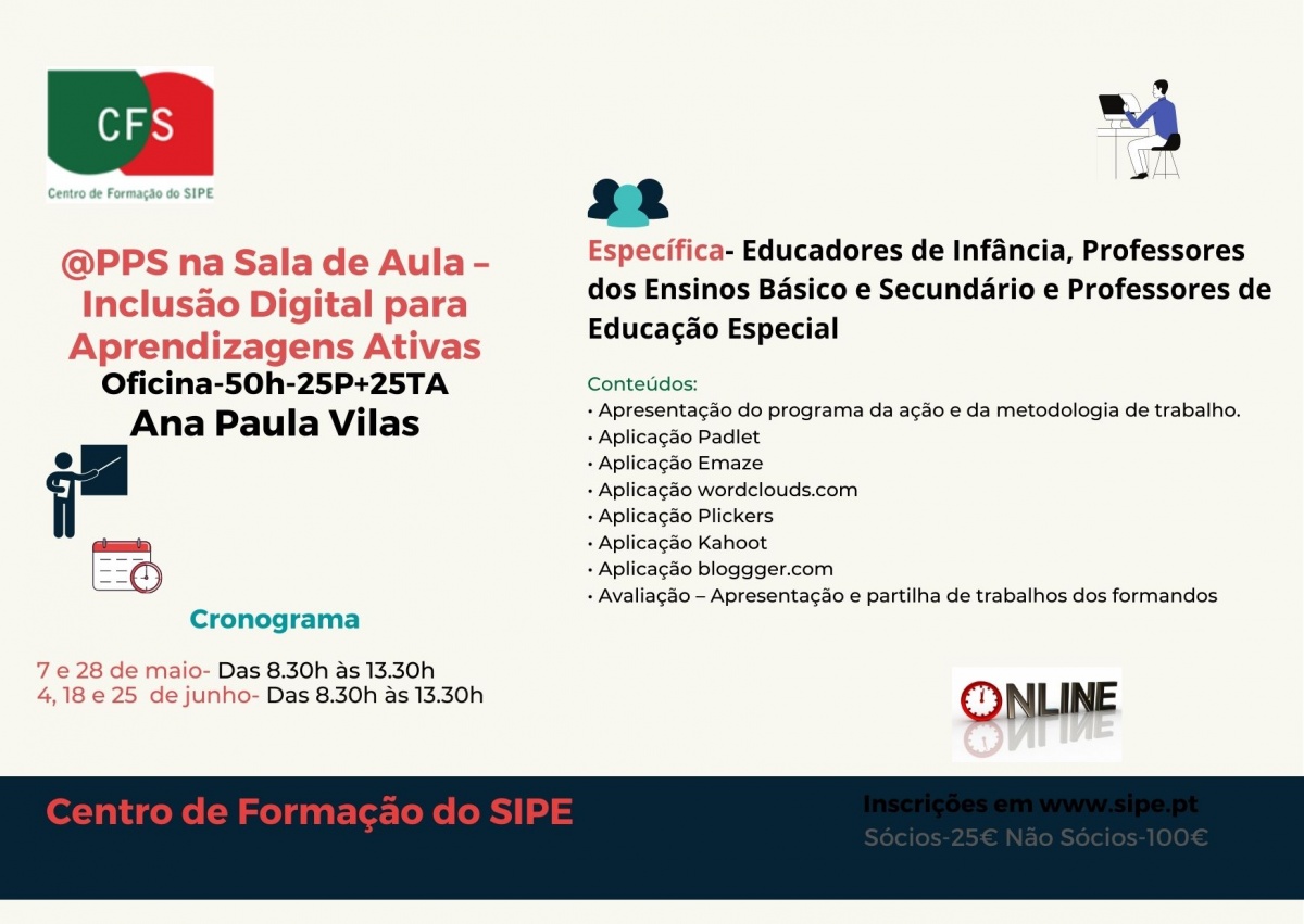 @PPS na Sala de Aula – Inclusão Digital para Aprendizagens Ativas- T3